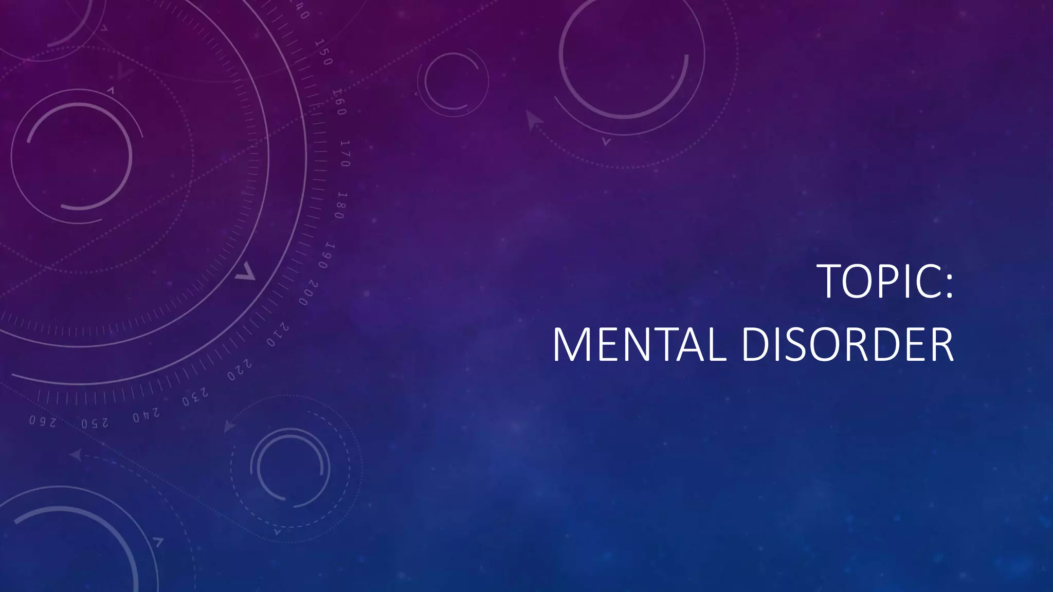 Mental Disorders | PPT