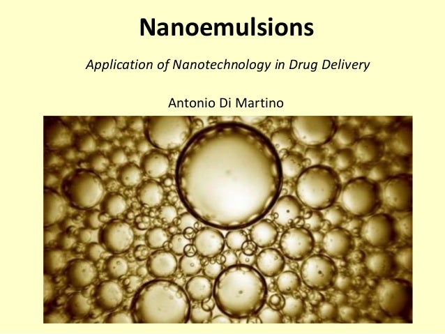 Nanoemulsions