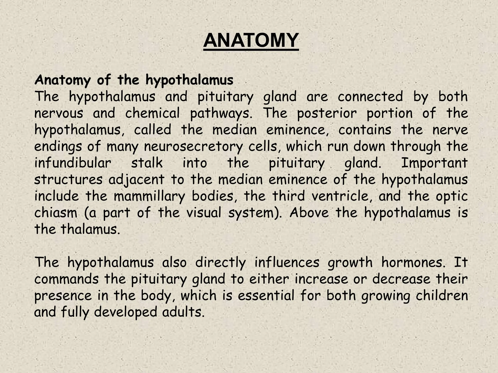 Hypothalamus slide share ppt introduction types educational ppt on ...