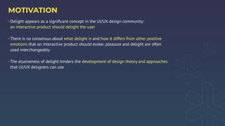 Delight in the User Experience: Form and Place | PDF