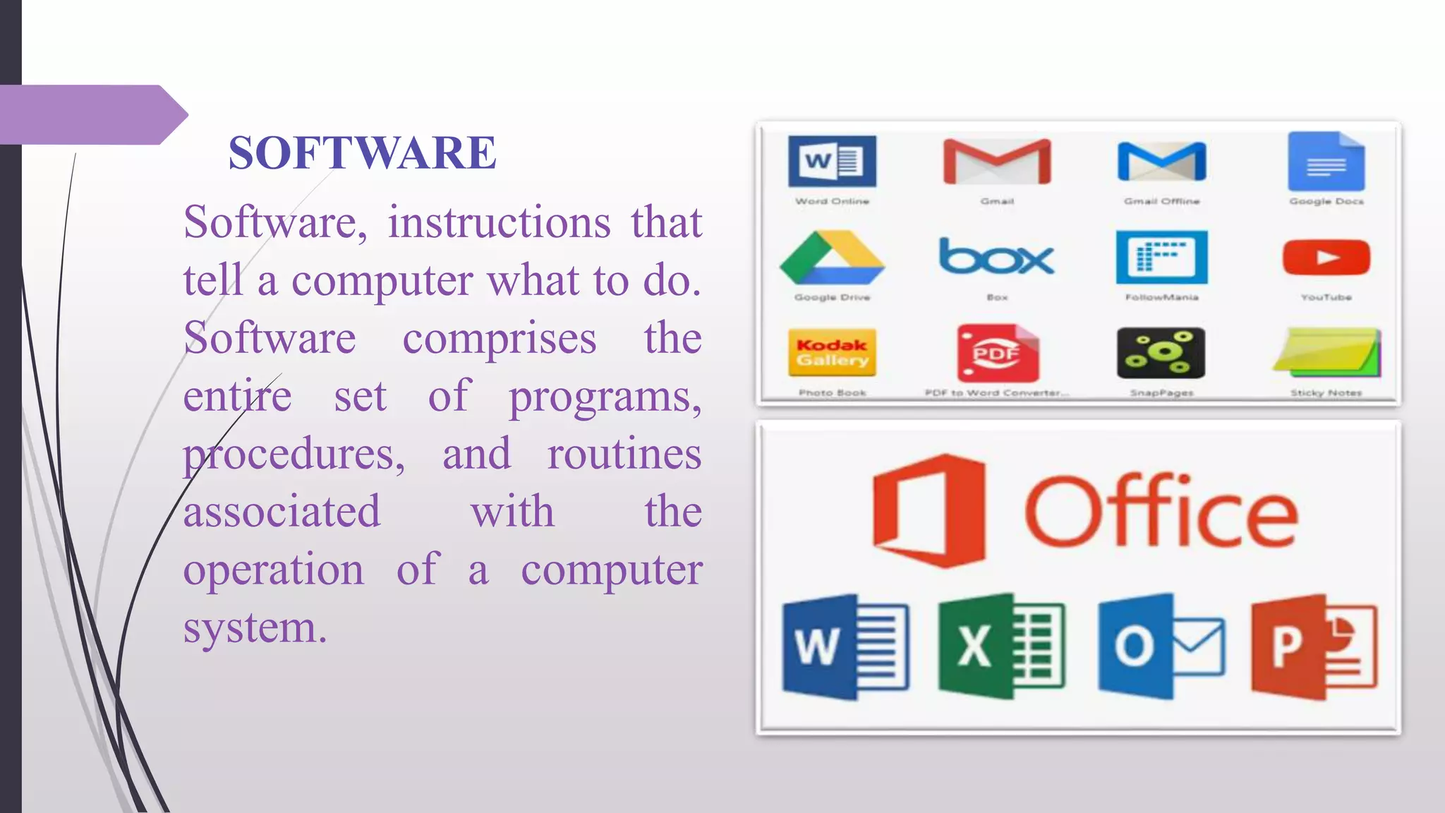 Hardware and Software.pptx | Operating Systems | Computer Software and Applications