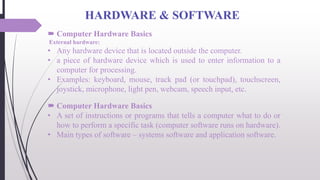Hardware and Software.pptx | Operating Systems | Computer Software and ...