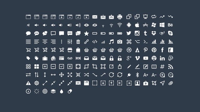 Presentations icons readymade for usage | PPTX