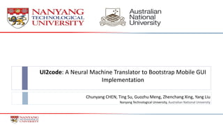 UI2code : A Neural Machine Translator to Bootstrap Mobile GUI Implementation | PDF | Graphics ...