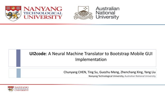 UI2code : A Neural Machine Translator to Bootstrap Mobile GUI Implementation | PDF | Graphics ...