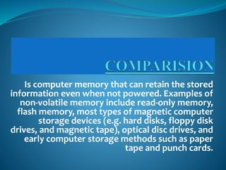 Secondary Storage Devices | PPTX