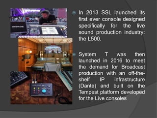 Audio console | PPTX