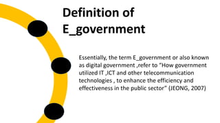Presentation on the e government services | PPTX