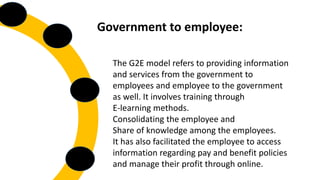 Presentation on the e government services | PPTX