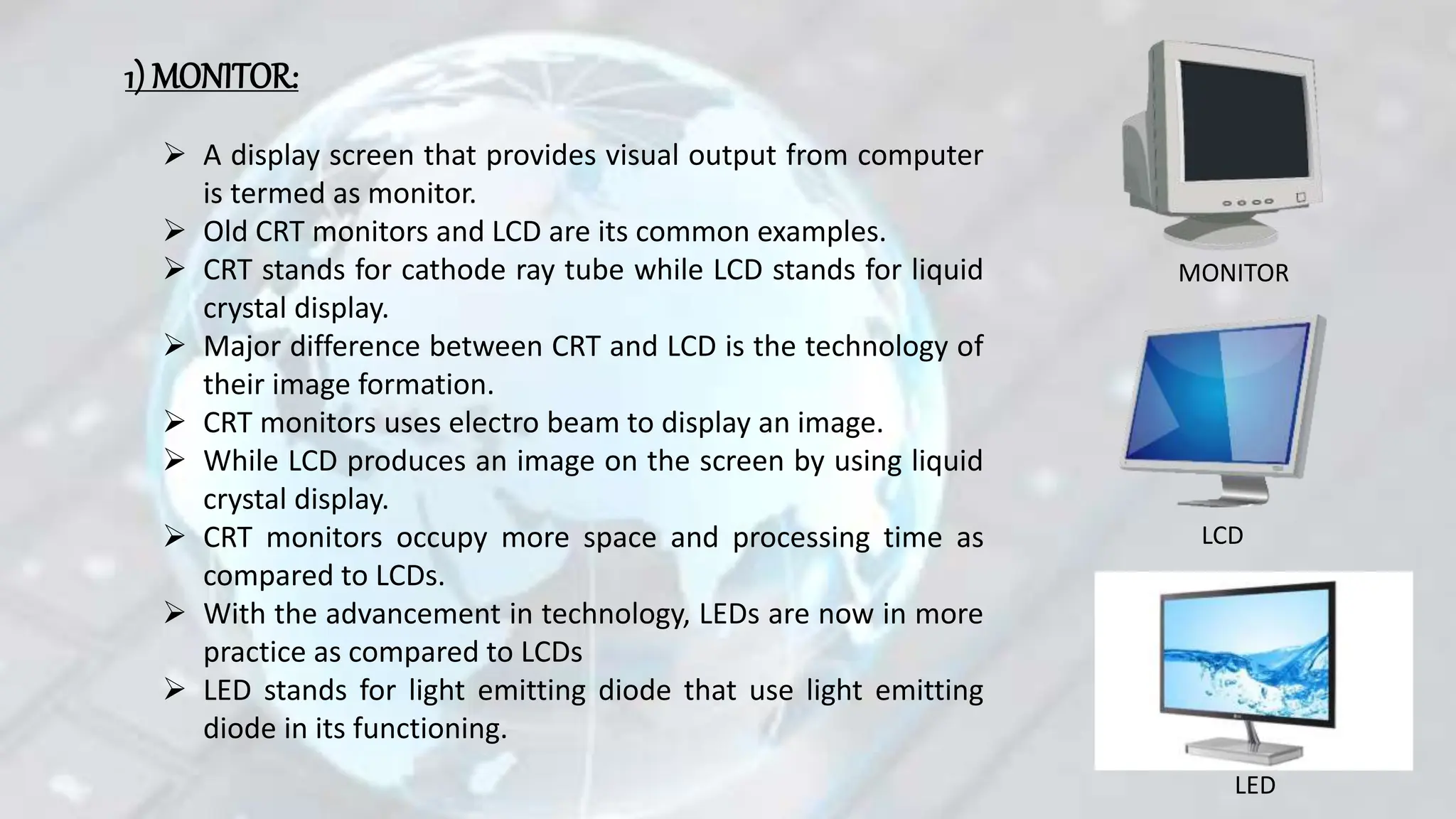 Presentation ICT 11.pptx. A detailed note on Input and Output devices ...