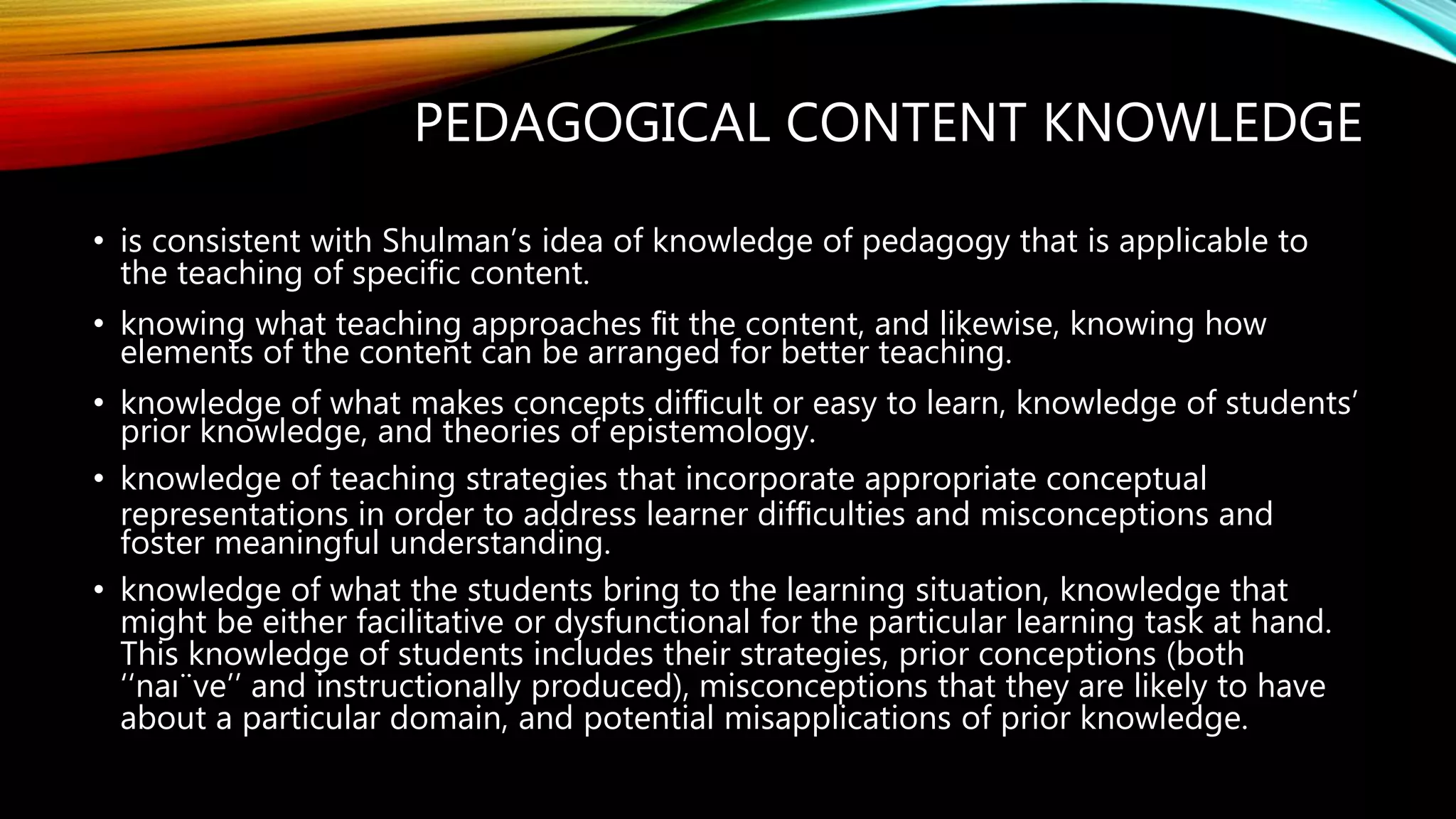 Mishra and Koehler's Technological Pedagogical Content Knowledge: A ...