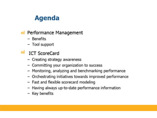 Presentation Ict Scorecard | PPT
