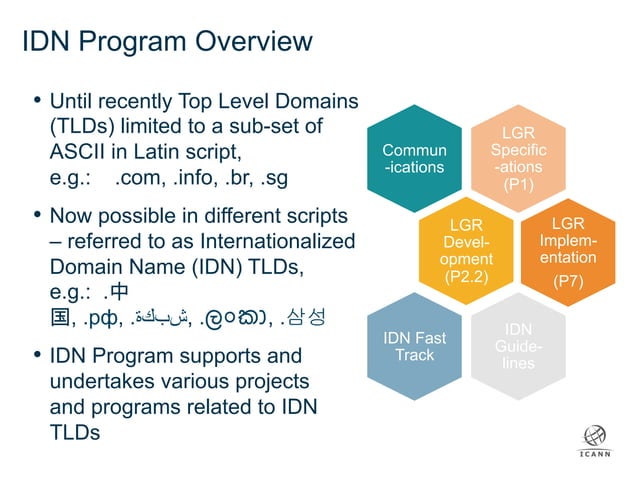 ICANN 51: IDN Program Update | PPT