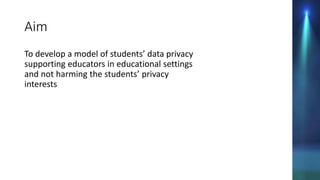 Researching Data Privacy in eLearning | PPT