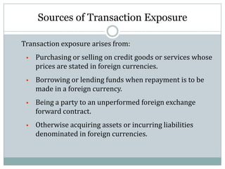 Foreign Exposure and Risk Management | PPTX | Stocks and Bonds ...
