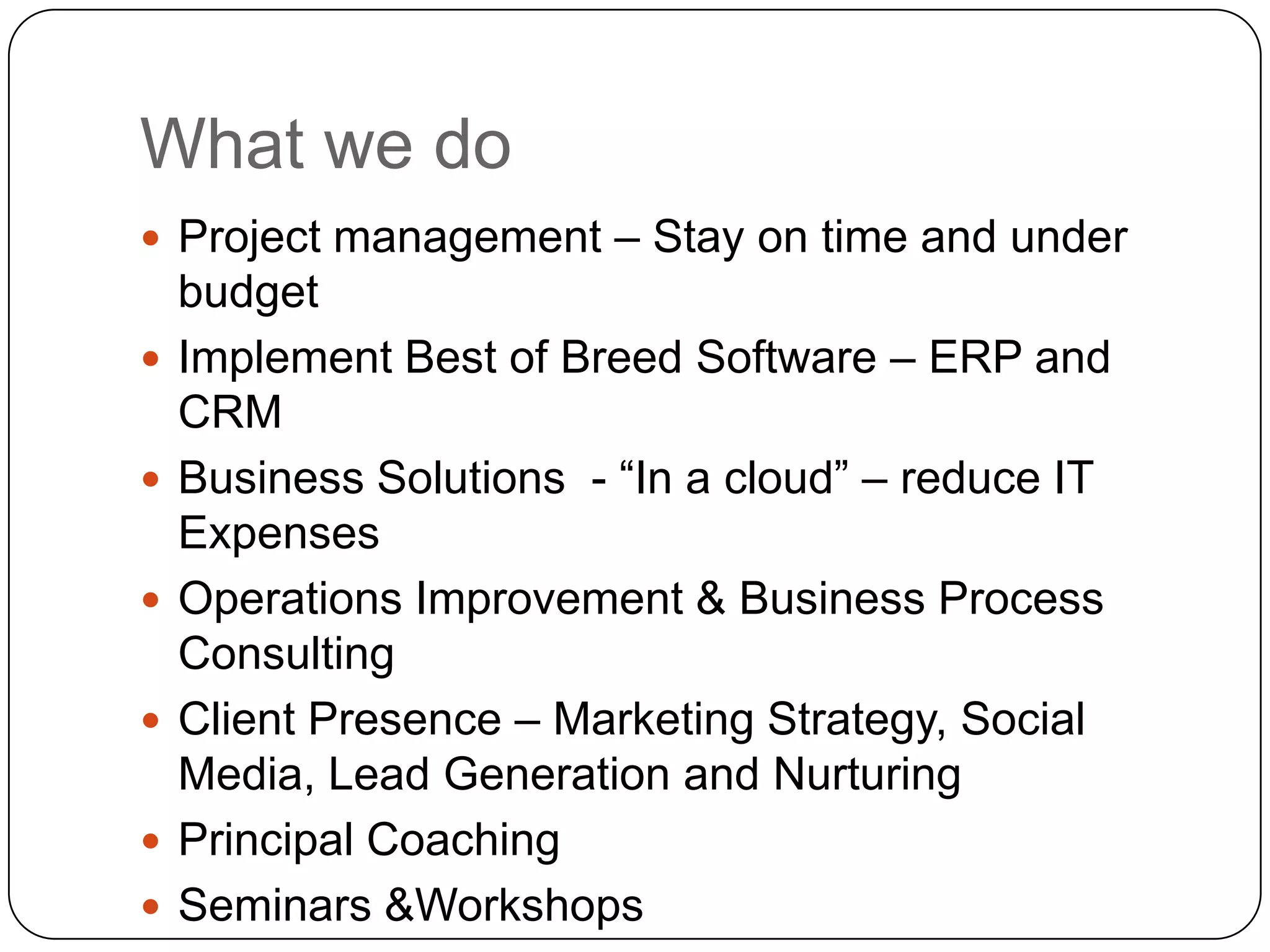 Presentation IFS - Sample Business Presentation | PPTX | Sales | Business