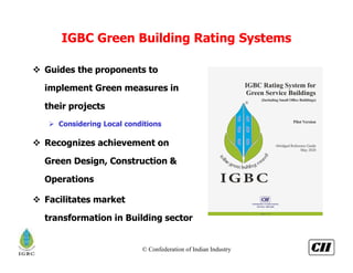Presentation on IGBC Green service Buildings Rating System | PDF