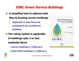 Presentation on IGBC Green service Buildings Rating System | PDF