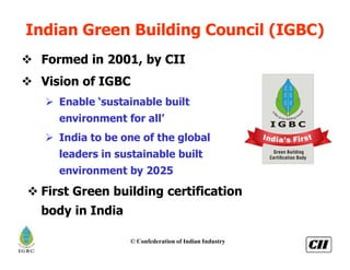 Presentation on IGBC Green service Buildings Rating System | PDF