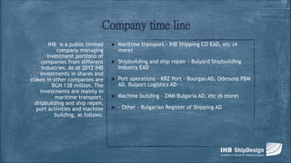 Presentation IHB ShipDesign AD | PDF