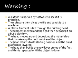 3D printing ppt | PPTX