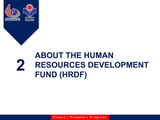 The Experience of malaysia through the Human Resources Development Fund ...