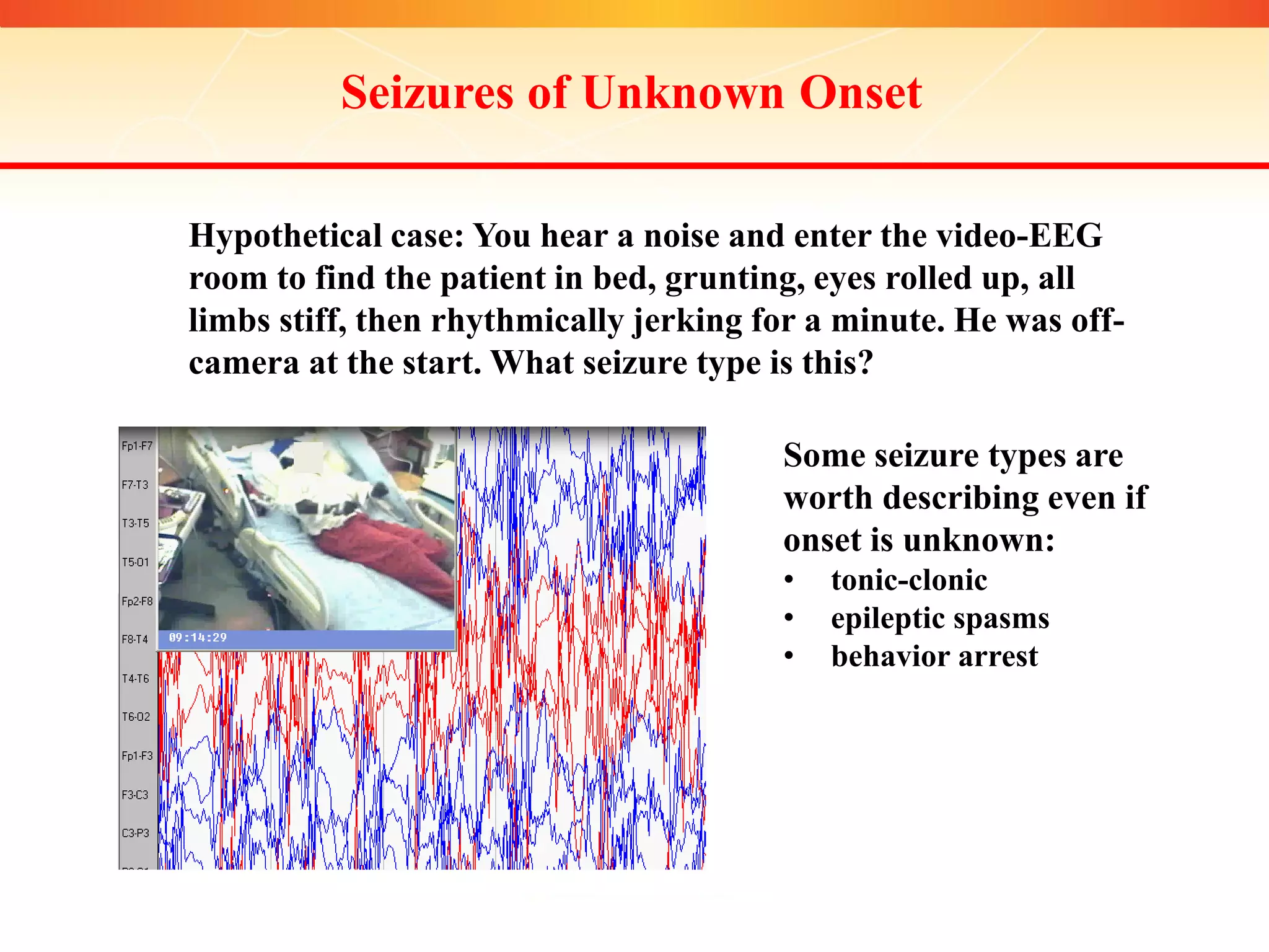Presentation illustrating the 2017 classification of seizure types(1 ...