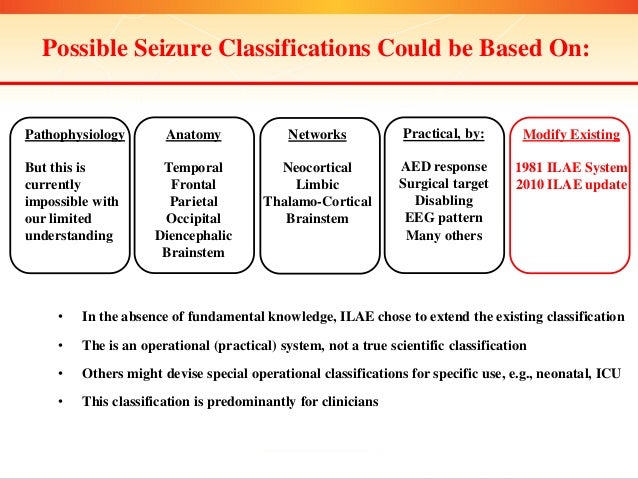 Presentation illustrating the 2017 classification of seizure types(1)