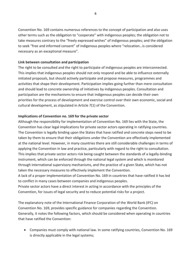 Presentation ilo convention 169 cbs | PDF