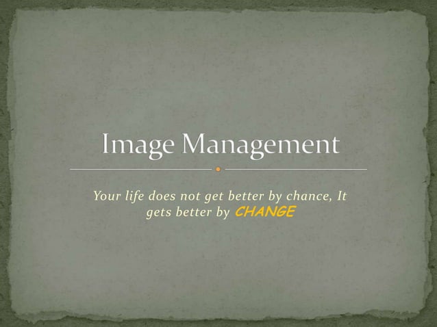 Image Management | PPT