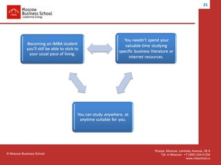 iMBA Presentation | PPT