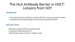 Basic Immunology Evolution of HLA Testing | PPTX