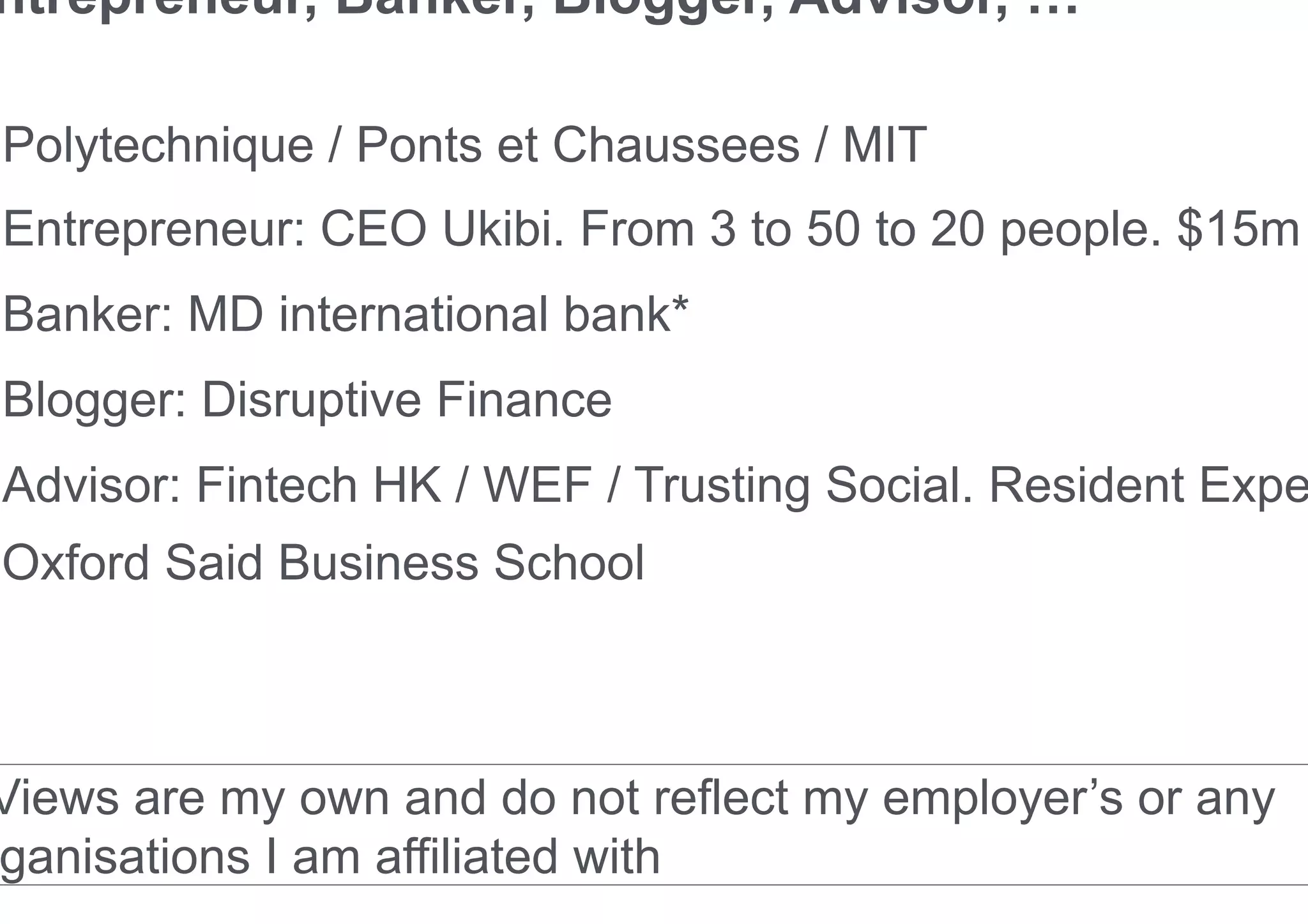 Fintech - Presentation imperial college | PDF