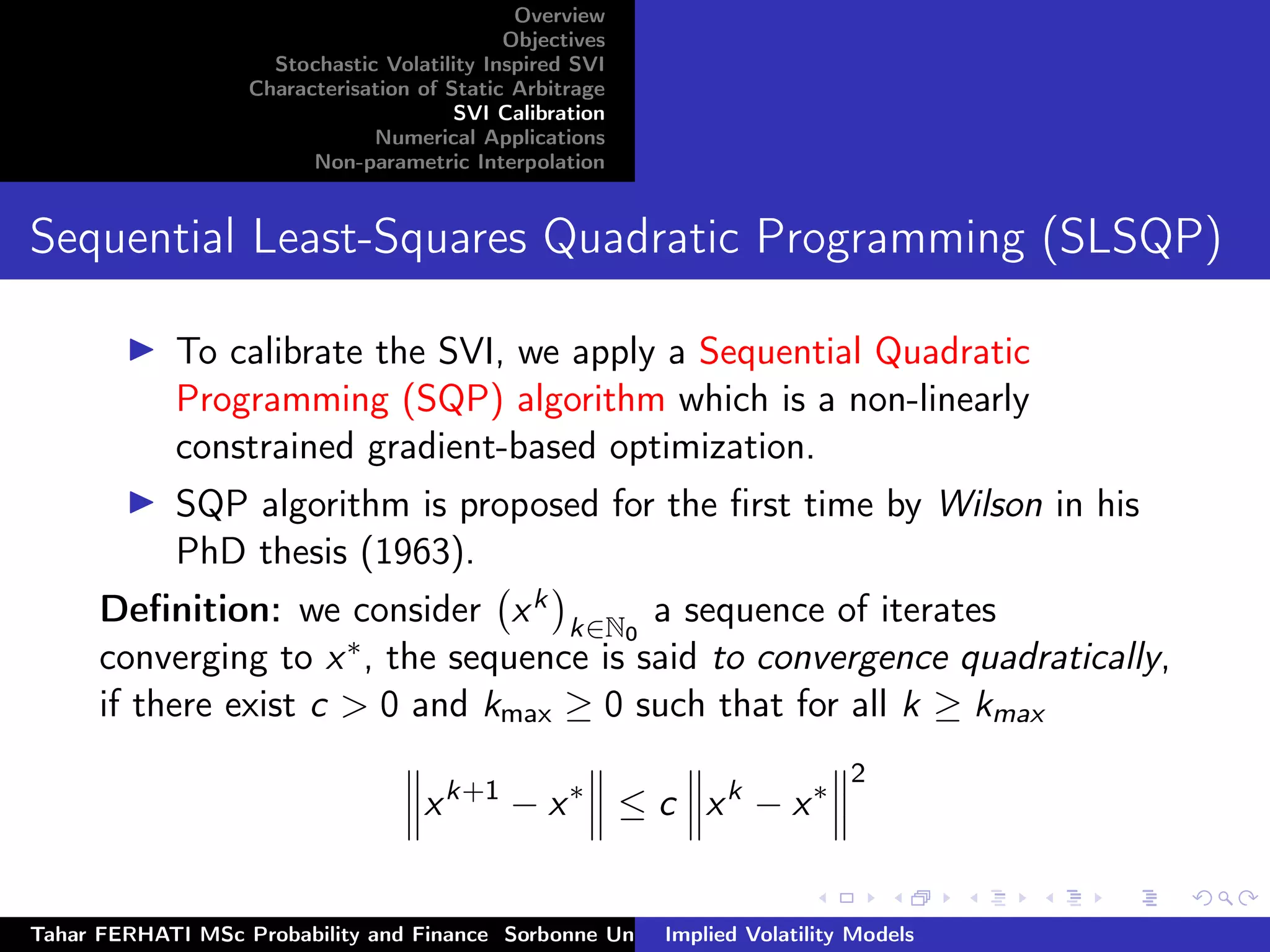 Robust Calibration For SVI Model Arbitrage Free | PDF