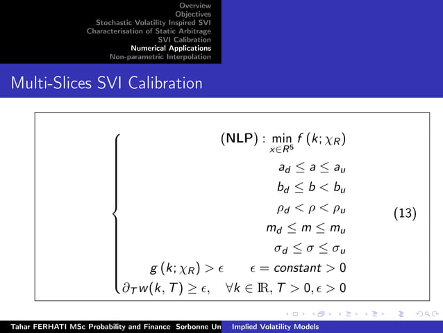 Robust Calibration For SVI Model Arbitrage Free | PDF