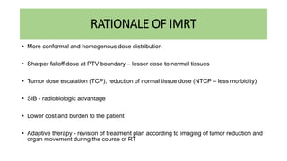 Intensity Modulated Radiotherapy (IMRT) - Dr. S. Sachin | PPTX