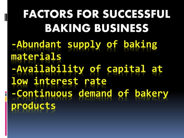 Presentation in baking | PPTX