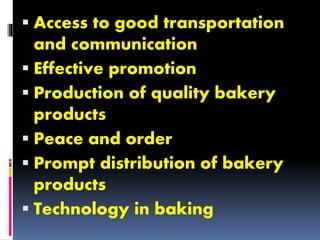 Presentation in baking | PPTX