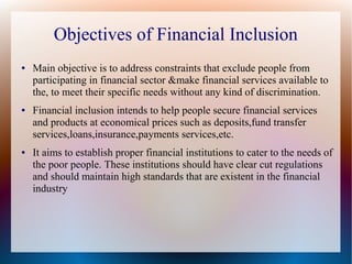 Financial Inclusion | PDF