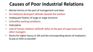 Presentation industrial relations nazrul_18203004 | PPTX