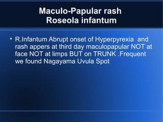 Rash differential Diagnosis of Infectious diseases | PPT