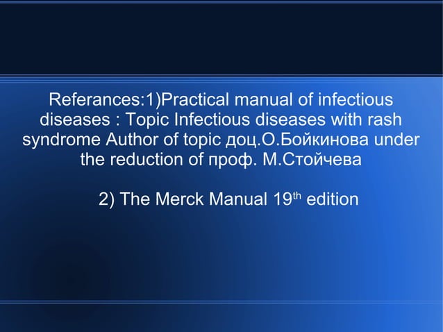 Rash differential Diagnosis of Infectious diseases | PPT | Infectious ...