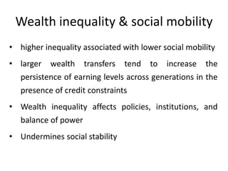 Inequalities in Household Wealth and Financial Insecurity of Households ...