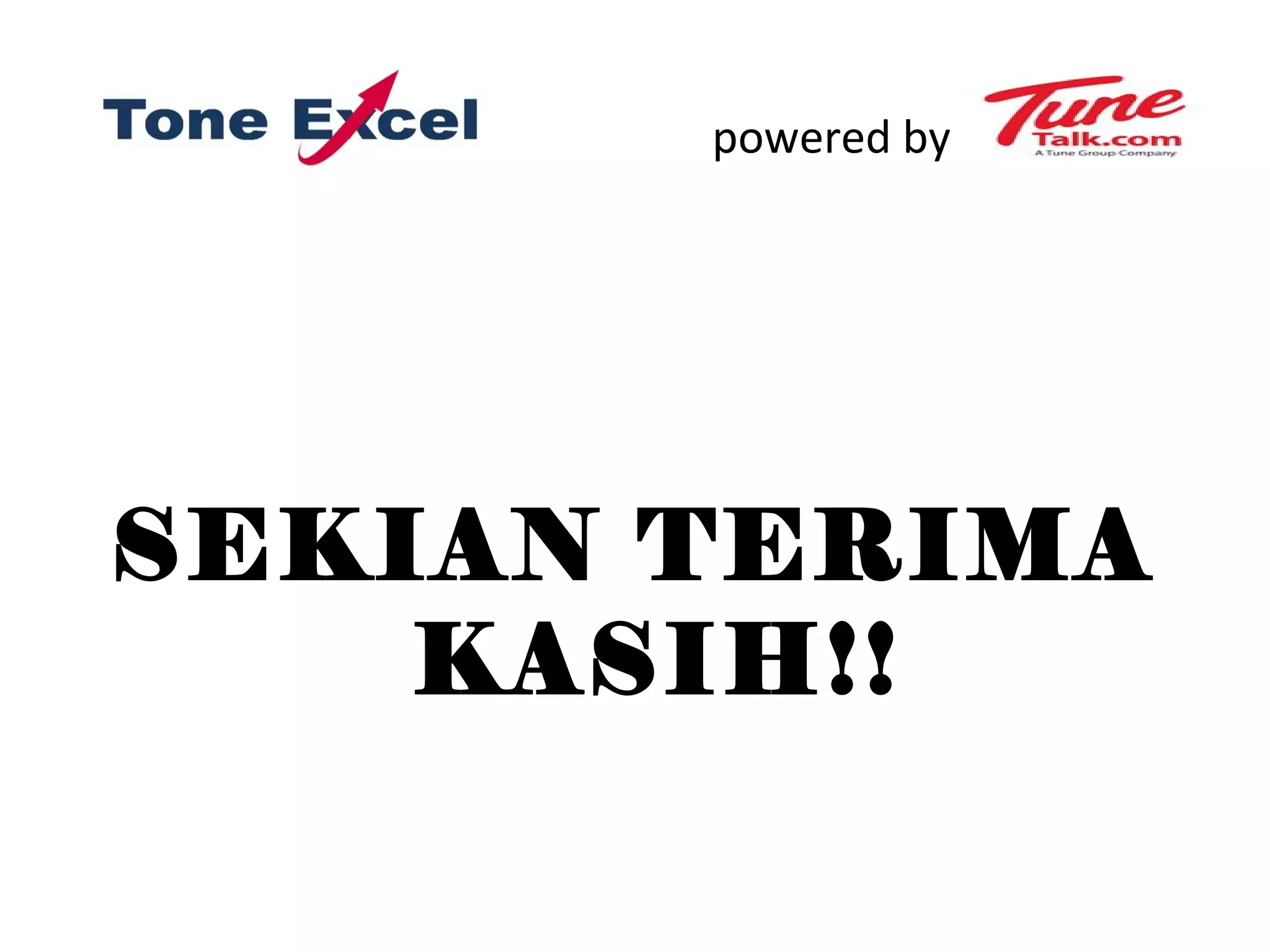 Cara Buat Duit Pencen Mudah Dengan TuneTalk Toneexcel | PPT