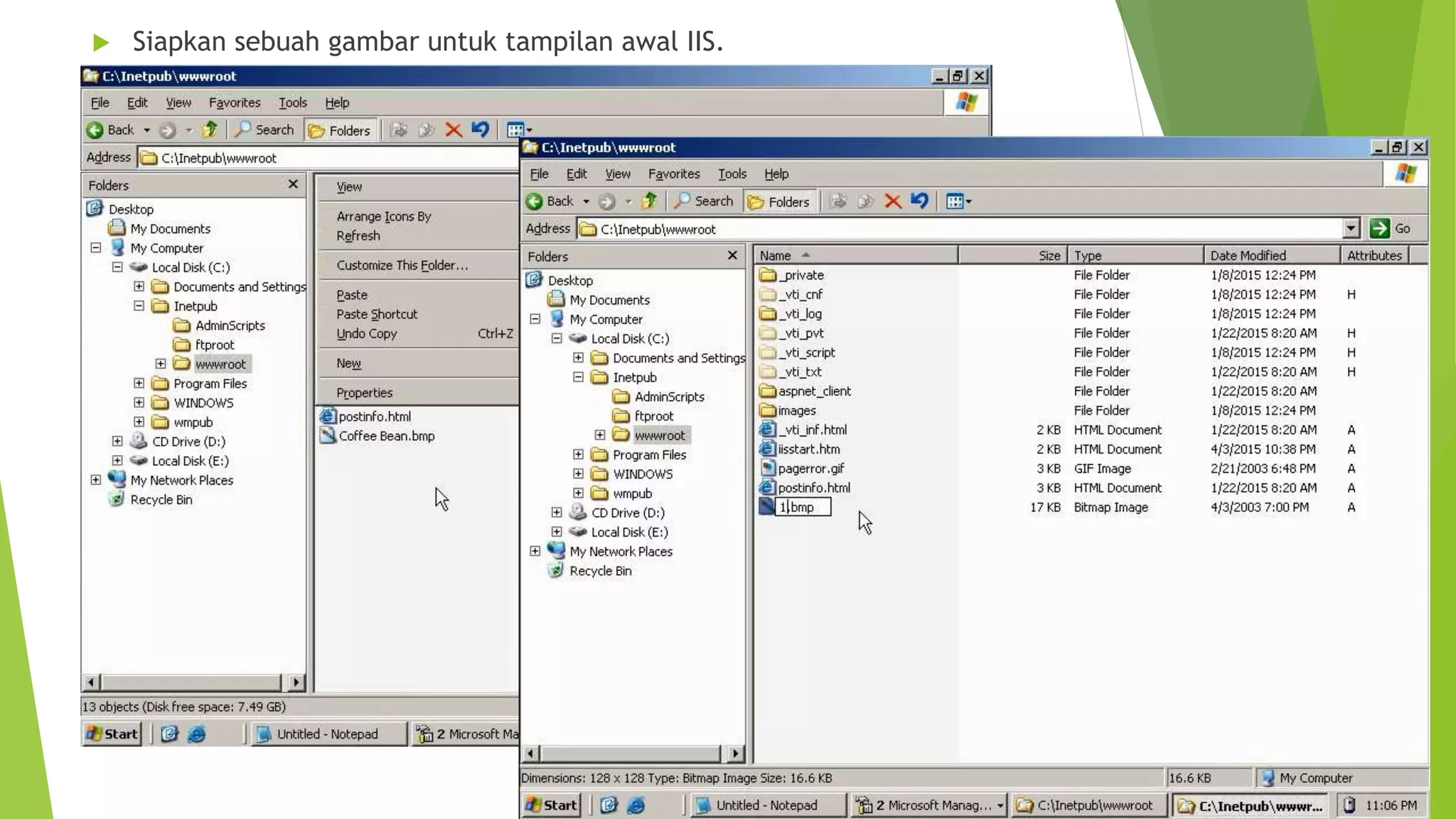 Presentation Installasi,Configuration,Troubleshot IIS Web Server | PPT | Free Download