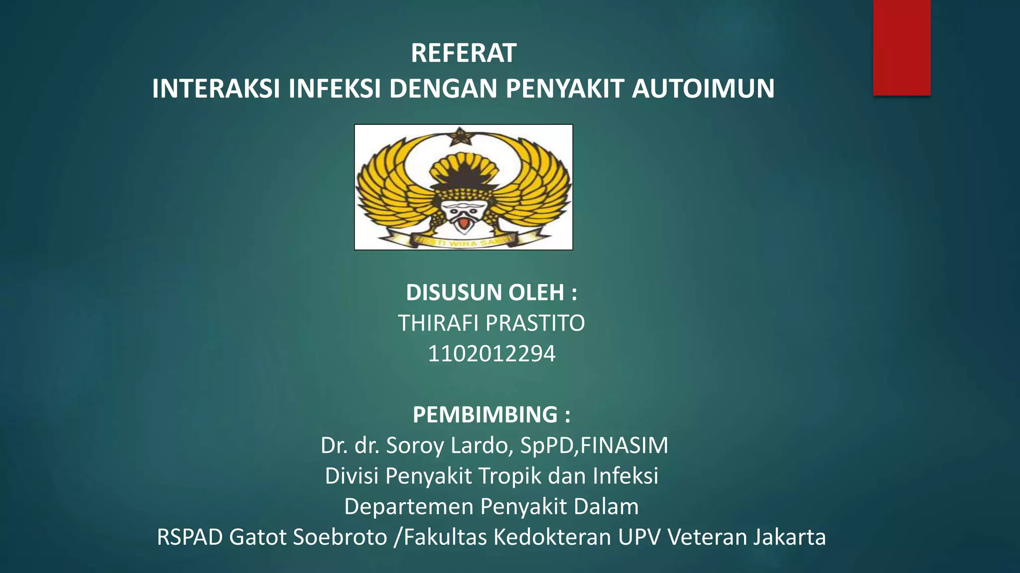 Interaksi infeksi dan penyakit autoimun | PPT