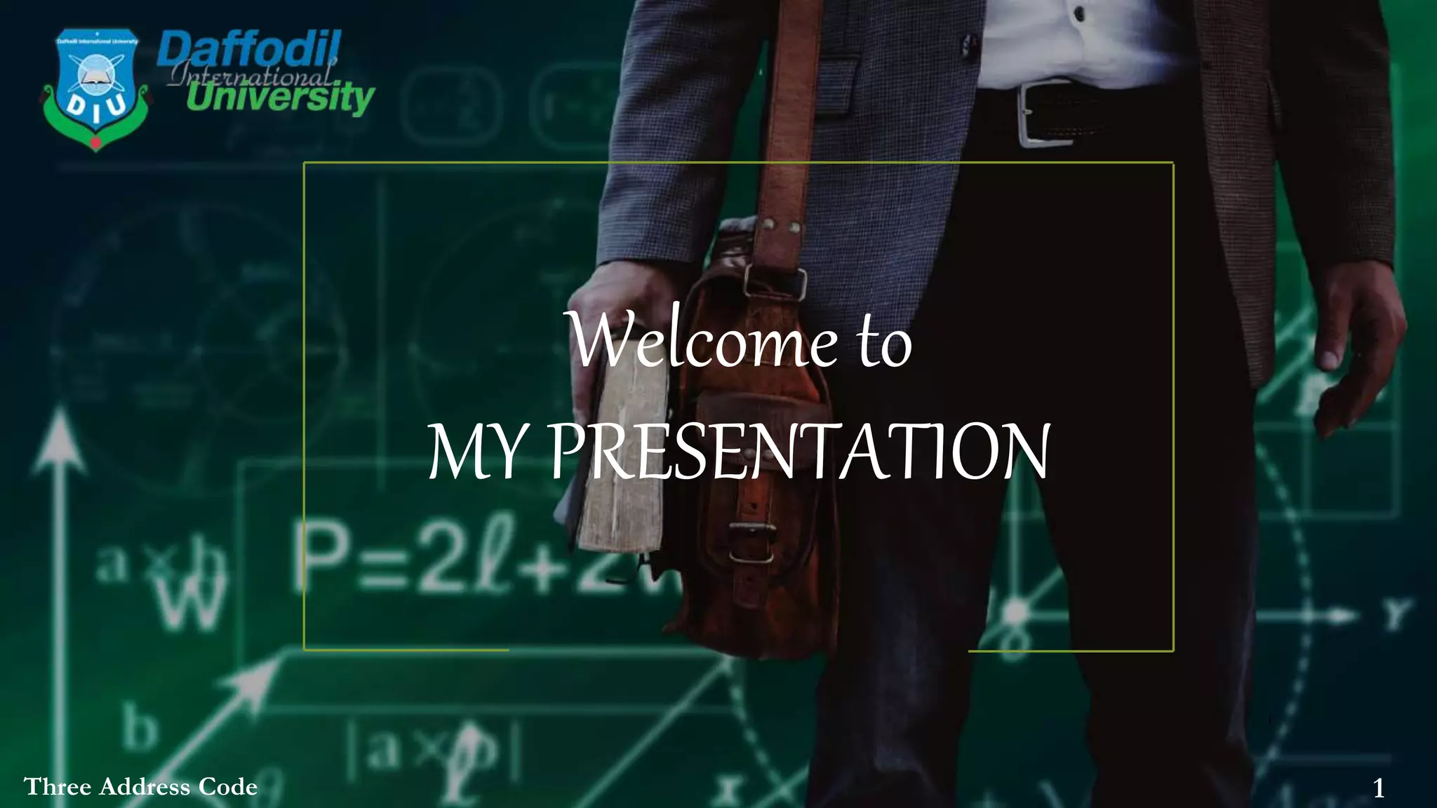 Presentation(intermediate code generation) | PPT Presentation(intermediate code generation) | PPT