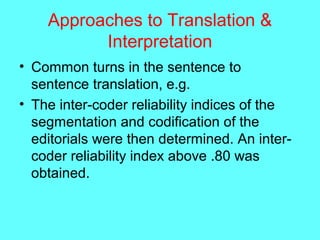 Presentation interpretation | PPT