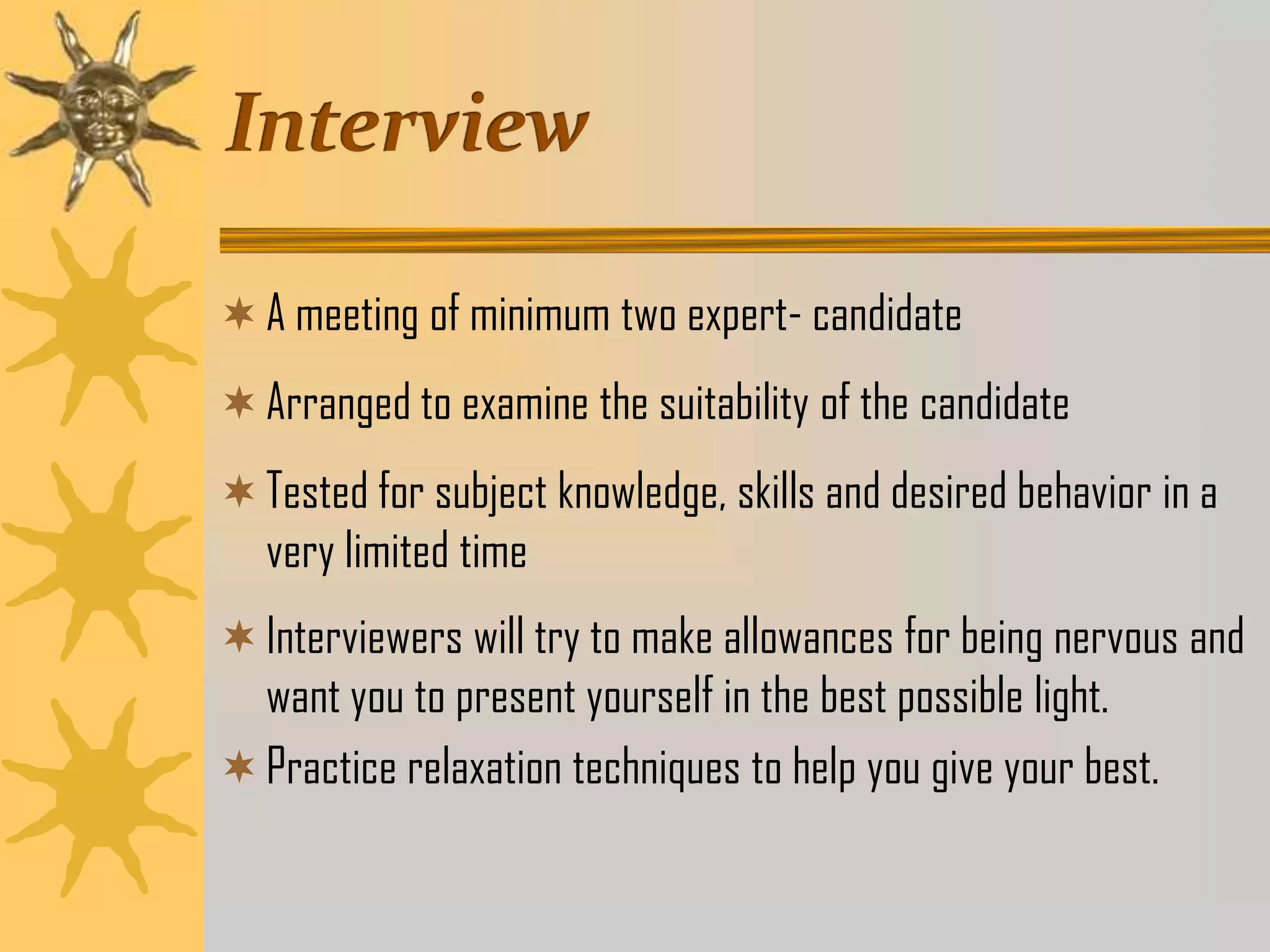 Presentation & interview skills | PPTX