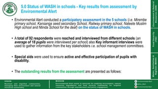 SCHOOL WATER, SANITATION & HYGIENE (WASH) CLUBS; INDICATORS OF AN ...